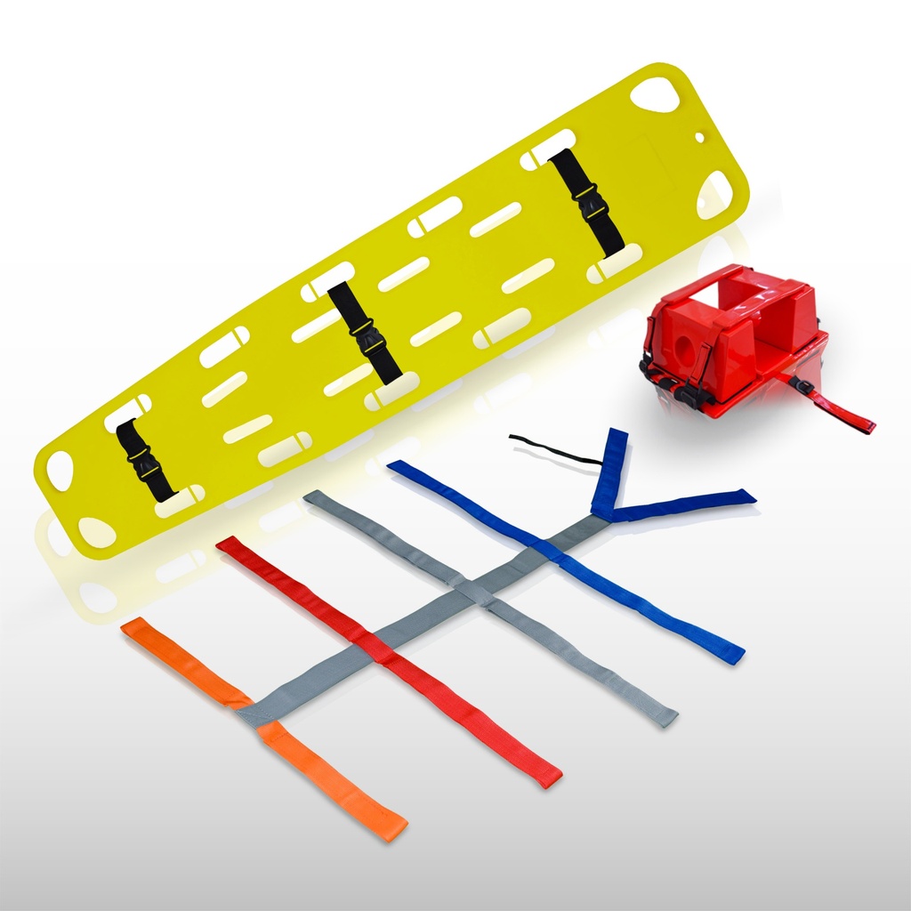 Kit de Camilla Rígida S1 con Inmovilizador y Arnés | DML- Distribuidora ...